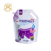 China 2kg Portable Laundry Detergent Spout Pouch Plastic Liquid Pour Spouts Doypack Packaging Pouches for sale