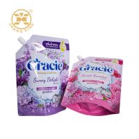 China LDPE Doypack Laundry Detergent Stand Up Spout Pouch Fabric Softener Tanding Pouch With Spout for sale