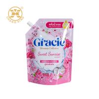 China LDPE Doypack Laundry Detergent Stand Up Spout Pouch Fabric Softener Tanding Pouch With Spout for sale