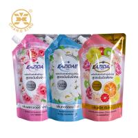 China Custom Printed Portable Stand Up Detergent Packaging Pouch Laundry Detergent Bag for sale