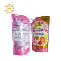 China Custom Printed Portable Stand Up Detergent Packaging Pouch Laundry Detergent Bag for sale
