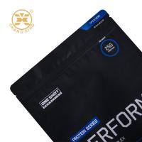 China Customized Flat Bottom Bags Plastic Whey Protein Powder Health Food Packaging Bag With Zipper for sale