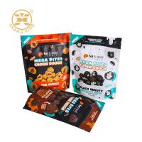 China Custom Printed Cookie Stand Up Pouch Chocolate Chip Zipper Food Packaging Bag Chocolate Chip Cookie Packing Bag for sale