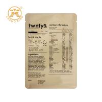 China Mylar Foil Lined Shake Plastic Whey Protein Powder Packaging Bag Health Food Bag With Zipper for sale