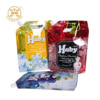 China Custom Printed 500ml 1l Laundry Detergent Spout Pouch Stand Up Washing Powder Detergent Packaging Liquid Laundry for sale
