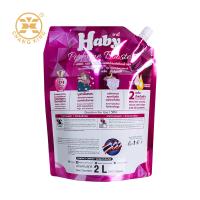 China Custom Printed 500ml 1l Laundry Detergent Spout Pouch Stand Up Washing Powder Detergent Packaging Liquid Laundry for sale