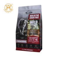 China 5kg 10kg 15kg 20kg Plastic Ziplock Stand-Up Pet Food Packaging Bags with Flat Bottom Design for sale