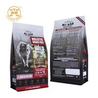 China 5kg 10kg 15kg 20kg Plastic Ziplock Stand-Up Pet Food Packaging Bags with Flat Bottom Design for sale