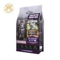 China 5kg 10kg 15kg 20kg Plastic Ziplock Stand-Up Pet Food Packaging Bags with Flat Bottom Design for sale