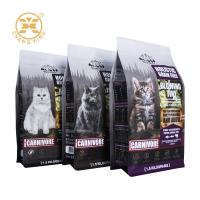 China 5kg 10kg 15kg 20kg Plastic Ziplock Stand-Up Pet Food Packaging Bags with Flat Bottom Design for sale