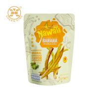 China OEM ODM Food Grade Snack Food Packaging Bag Puffing Packing Bag Plastic Zipper Pouch For Fried Banana Strips Chips for sale