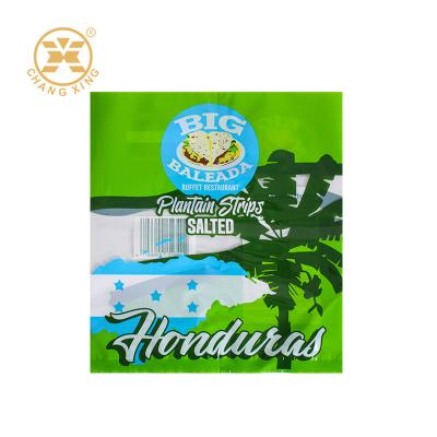 China Custom Printed Plastic Packaging Bag 3 Side Seal Snack Food Packaging For Pita Pancake Taco for sale