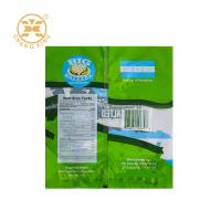China Custom Printed Plastic Packaging Bag 3 Side Seal Snack Food Packaging For Pita Pancake Taco for sale