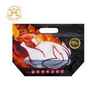 China Custom Printed Size Microwave Used Roast Chicken Packaging Bag Plastic Chicken Bag With Zipper for sale