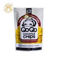 China Custom Logo Snack Packaging Bag Premium Food Grade PET Stand Zipper Gravure Printed For Cashew Nuts Coconut Chips for sale