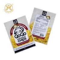 China Custom Logo Snack Packaging Bag Premium Food Grade PET Stand Zipper Gravure Printed For Cashew Nuts Coconut Chips for sale