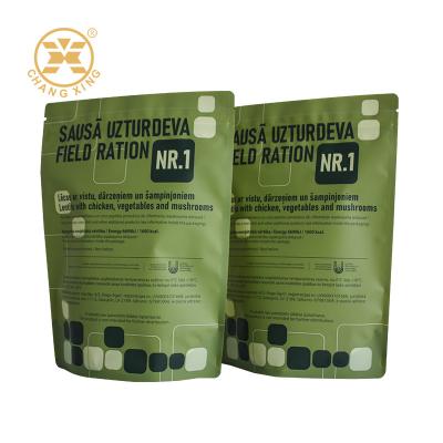 China Custom Printing High Quality Field Rations Packaging Bag Plastic Zipper Packaging Pouch For solid food for sale