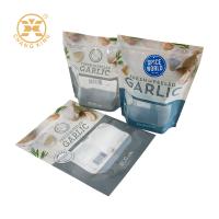 China Custom PET/CPP Fresh Vegetable Packaging Bags Bopp Garlic Plastic Bags With Transparent Window for sale