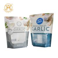 China Custom PET/CPP Fresh Vegetable Packaging Bags Bopp Garlic Plastic Bags With Transparent Window for sale