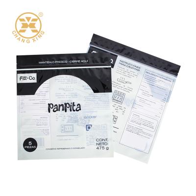 China Custom Logo Panpita Tortillas Bag Plastic Vacuum Heat Sealed for Food Bread Packaging Bag for sale