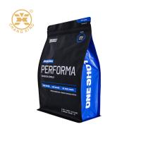 China 5kg Flat Bottom Bag Matt Zipper Protein Powder Packaging Eight Side Side Seal Packaging Pouch for sale