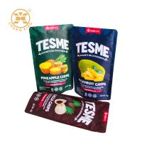 China Custom Printing Stand up Pouch Design Potato Chips Packaging Plastic Banana Coconut Chips Packaging Dry Food Stand up Bag for sale