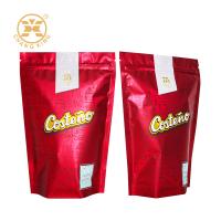 China Stand-Up Pouch for Coffee Food Packaging Moisture-Proof Plastic Aluminum Foil Bag Heat Sealing Coffee Bags for sale