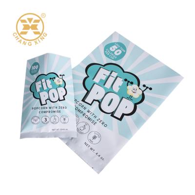 China Changxing Printed High Quality Food Packaging Grade Plastic Heat Sealing Customized Popcorn Snack Food Pillow Bags for sale
