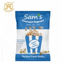 China Changxing Printed High Quality Food Packaging Grade Plastic Heat Sealing Customized Popcorn Snack Food Pillow Bags for sale