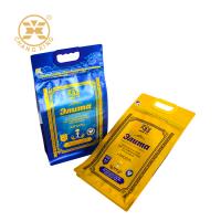 China Custom Printed Rice Packaging Bags with Resealable Zip Lock - 5kg Capacity, 10-Color Printing Options for Food Products for sale