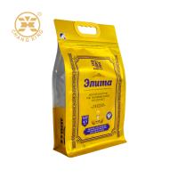 China Custom Printed Rice Packaging Bags with Resealable Zip Lock - 5kg Capacity, 10-Color Printing Options for Food Products for sale
