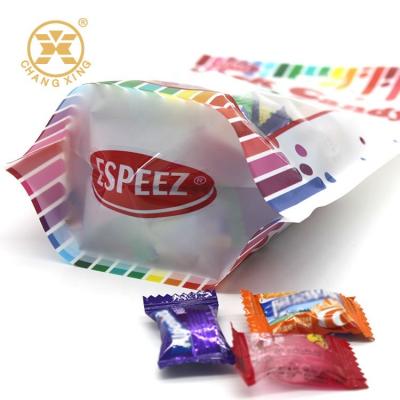China Low MOQ Digital Print Food Grade Candy Packing Bags Custom Logo Printed Zipper Lock Stand up Candy Bags for sale