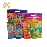 China Factory Price Flexible Full Color Printed Zipper Lock Candy Packaging Bags Self Stand up Plastic Snack Jelly Bean Bags for sale