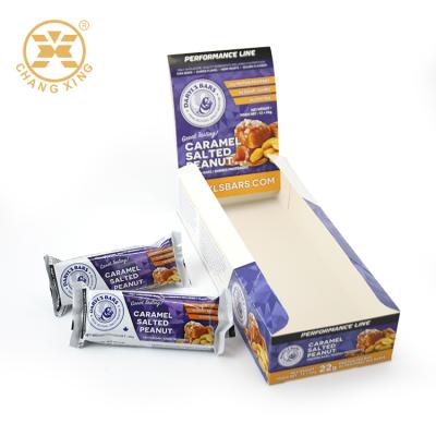China Custom Chocolate Bar Packaging Box 250-350gsm Coated Paper Eco-Friendly Display Retail Box with Custom Sizes for sale