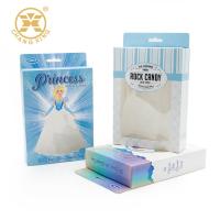China Customized White Baby Candy Packaging Cardboard Box Eco Friendly Folding Carton With Window for sale