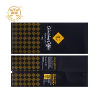 China Custom Printed Matt Aluminum Foil Side Gusset Coffee Beans Packaging Bags Stand Up Coffee Bags Custom Moisture Proof Zipper Bags for sale