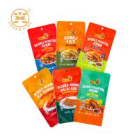 China Customized Plastic Food Bags Sausage Packaging Bags Meat sealed Packaging Bag With Zipper for sale