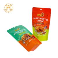 China Customized Plastic Food Bags Sausage Packaging Bags Meat sealed Packaging Bag With Zipper for sale