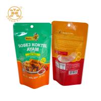 China Customized Plastic Food Bags Sausage Packaging Bags Meat sealed Packaging Bag With Zipper for sale