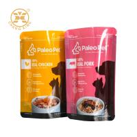 China Custom Plastic Ziplock Pet Food Bag Moisture-Proof Pet Packaging Bags For Dog Cat Food for sale
