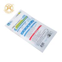 China Gravure Printing Packaging Bag Laminated Zipper Pouch With Transparent Window  For Disposable Gloves for sale