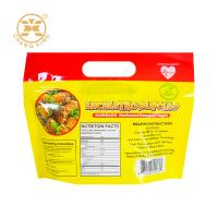 China Custom Printed Roasted Chicken Bag Deli Meat Moisture Proof Feature Zipper Plastic Packaging for sale