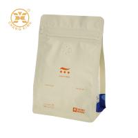 China Custom Printed Flat Bottom Coffee Packaging Bag Zipper Seal Packaging Pouch With Valve for sale