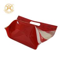 China Custom Printing Clear Plastic Packaging Bags For Fresh Vegetable And Fruit Packing / Frozen Food Bag With Slider Zipper for sale
