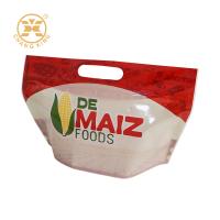 China Custom Printing Clear Plastic Packaging Bags For Fresh Vegetable And Fruit Packing / Frozen Food Bag With Slider Zipper for sale