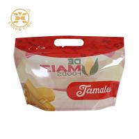China Custom Printing Clear Plastic Packaging Bags For Fresh Vegetable And Fruit Packing / Frozen Food Bag With Slider Zipper for sale