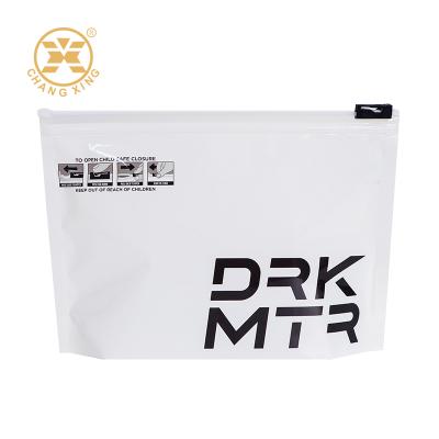 China Custom BOPP Resealable Clothing Zipper Packaging Bag Zip Lock Bags Pouches With Logo For Apparel for sale