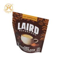 China Custom Moisture-Proof Stand Up Pouch Coffee Powder Packaging Bag Plastic Protein Powder Bag Zipper Coffee Bags for sale