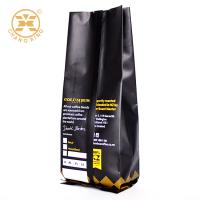 China Custom 500g Capacity Stand Up Pouch Coffee Packaging Bags with Resealable Zipper and One-Way Degassing Valve for sale
