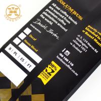 China Custom 500g Capacity Stand Up Pouch Coffee Packaging Bags with Resealable Zipper and One-Way Degassing Valve for sale